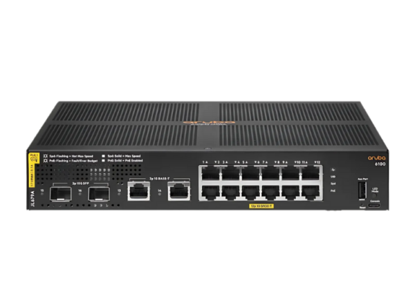 ขาย (JL679A) Switch “Aruba” CX 6100 12G PoE/2SFP+ ในราคาพิเศษ